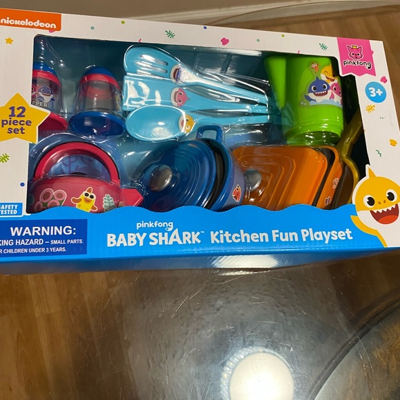 Nickelodeon | Toys | Baby Shark Kitchen Fun Playset 2 Piece Set New ...